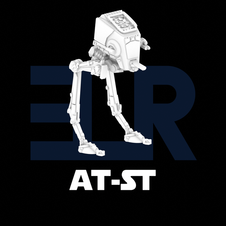 3D Printable ESB AT-ST (XW) by ELR Minis